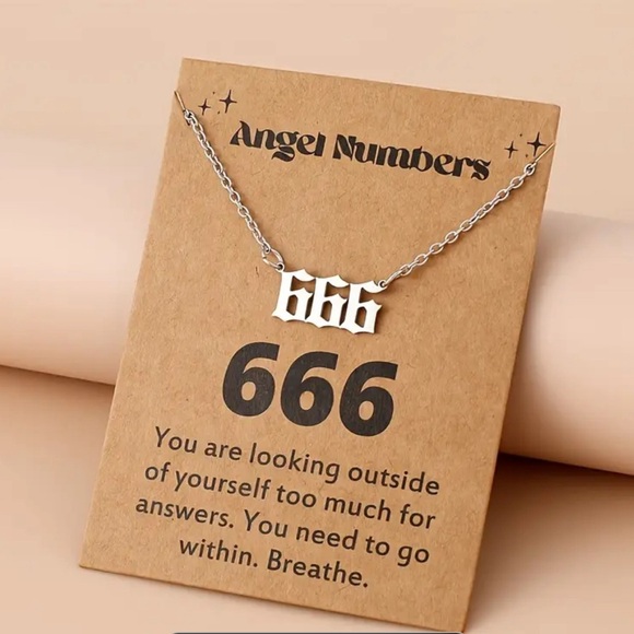 Accessories | Beautiful 666 Stainless Steel Angel Number Necklace In ...